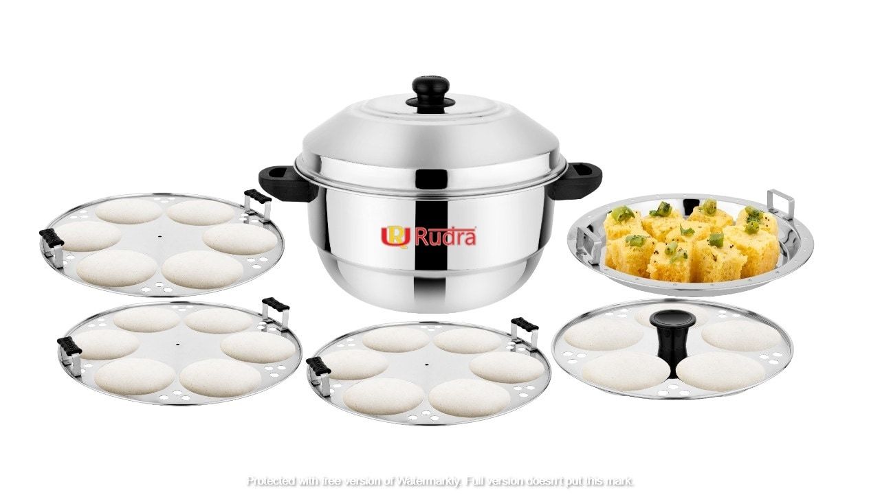 Deluxe Stainless Steel 304 Compact Cookware Set with 3 Plates, 2.5mm ...