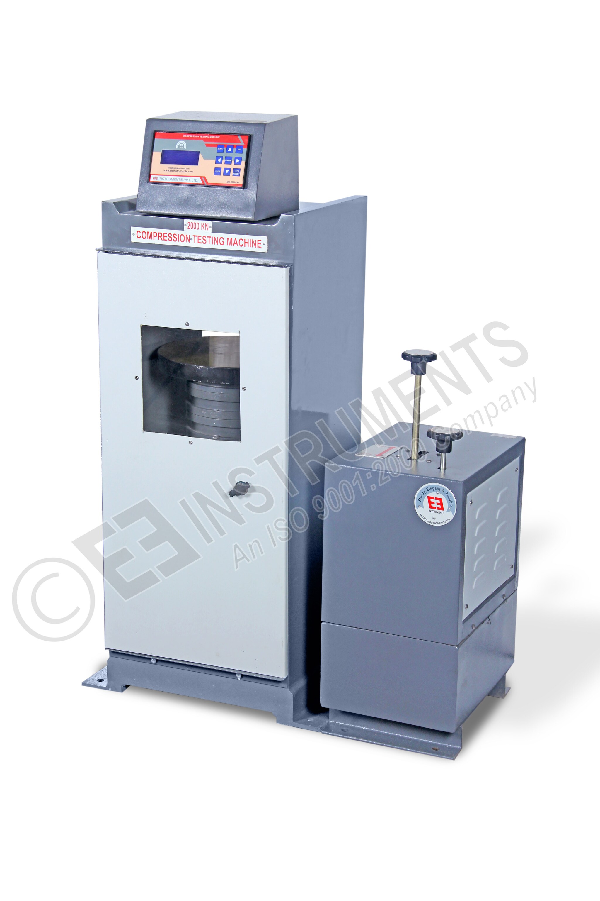 Hydraulic Steel Compression Testing Machine, 2000 kN, LCD Display in ...