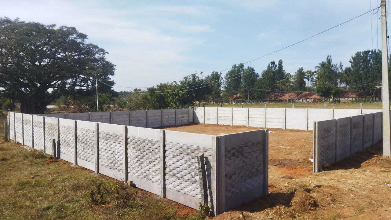 Concreate Precasted Boundary Walls in Bangalore at ₹ 90 - ₹ 95 / Sq.ft ...