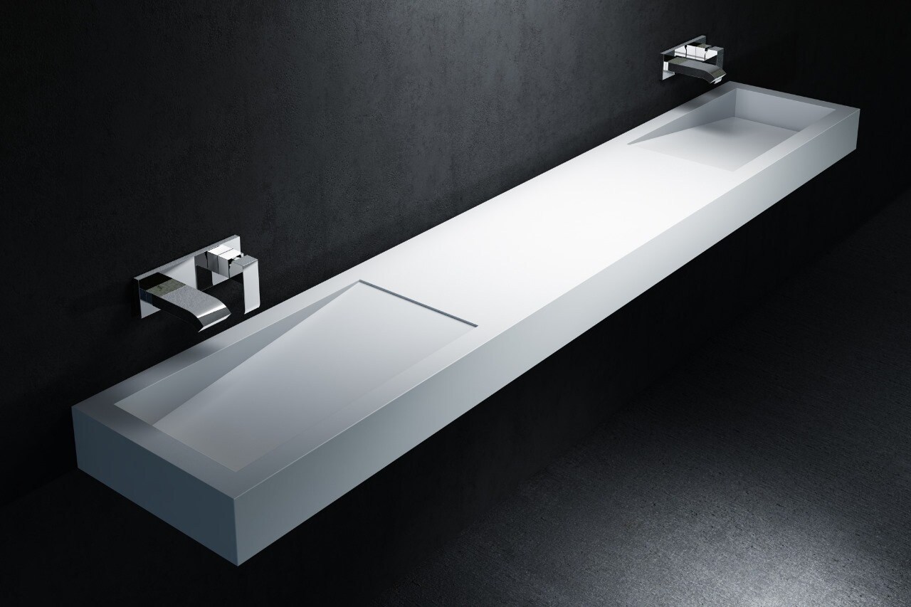 Corian Solid Surface Wash Basin in Jaipur at ₹ 650 - ₹ 700 / Sq.ft by ...