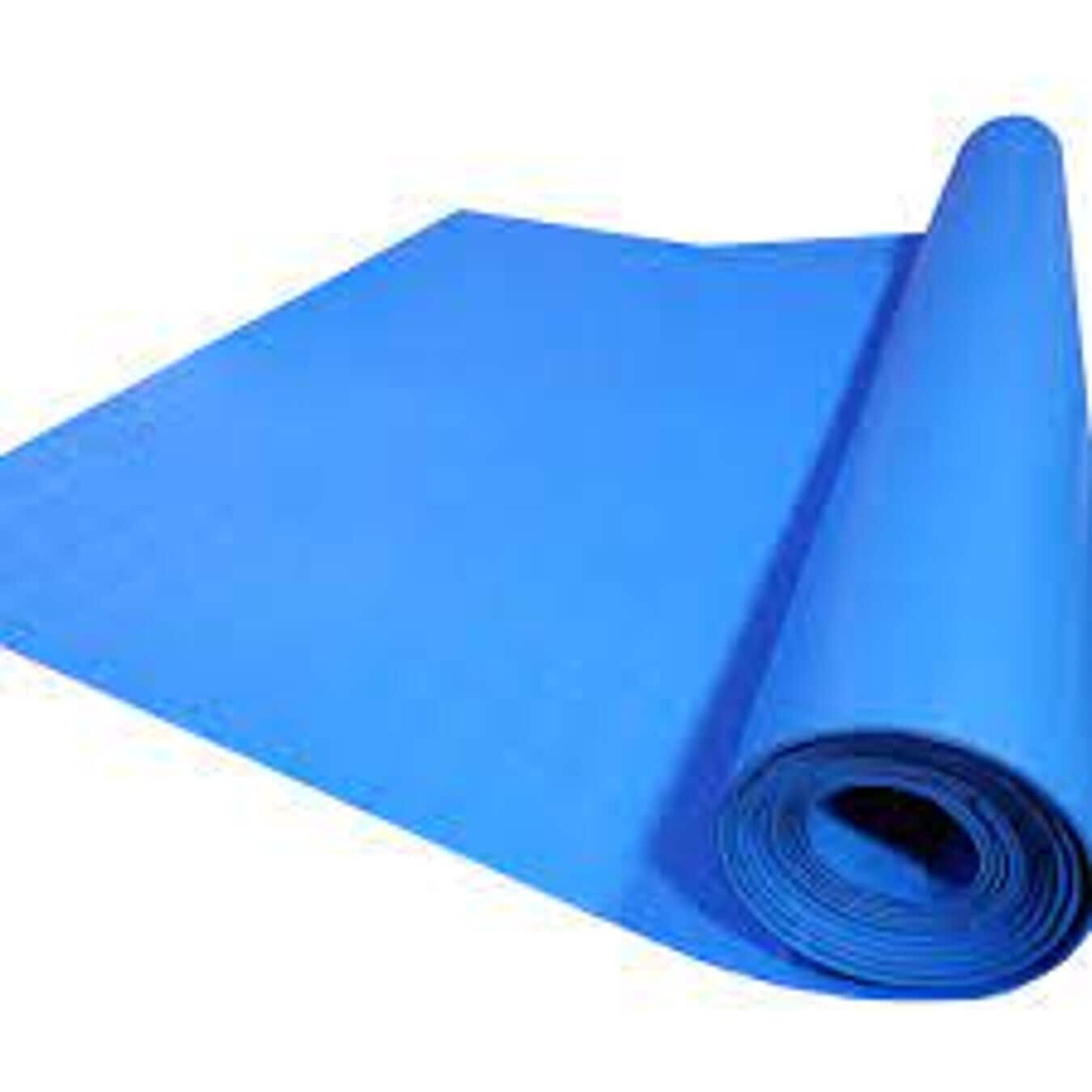 Electrical Rubber Insulation Mat Thickness 2mm Blue