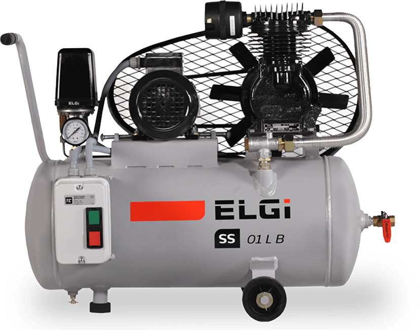 Elgi SS 01 LB10-45L Single-Stage Belt Drive Reciprocating Air ...