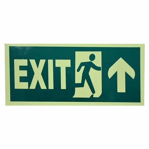 Exit Sign Board in Delhi at ₹ 500 / Square Foot (MOQ:5 Square Foot) by ...