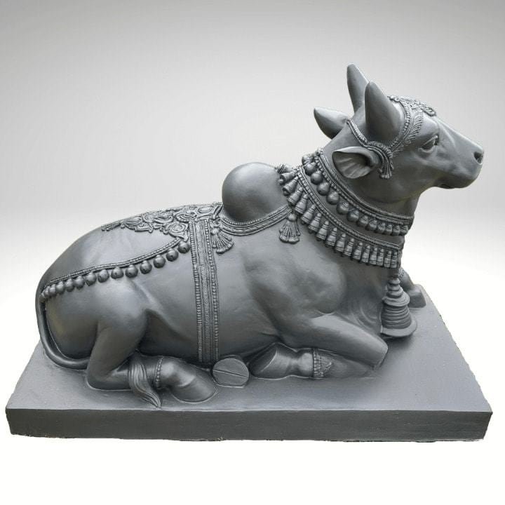 Fiber Black Nandi Statue in Jaipur at ₹ 1,500 - ₹ 5,000 / Pc by Fiber ...