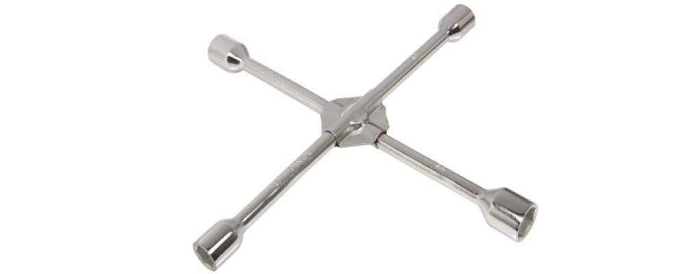 Reinforced Four Way Wheel Spanner 14 15 16mm Diameter 22 24 25A a A Length Carbon Steel CRV Steel Material Ni Cr Plated Finish in Jalandhar at 2 3 200 Pc by Pinex Tools Justdial