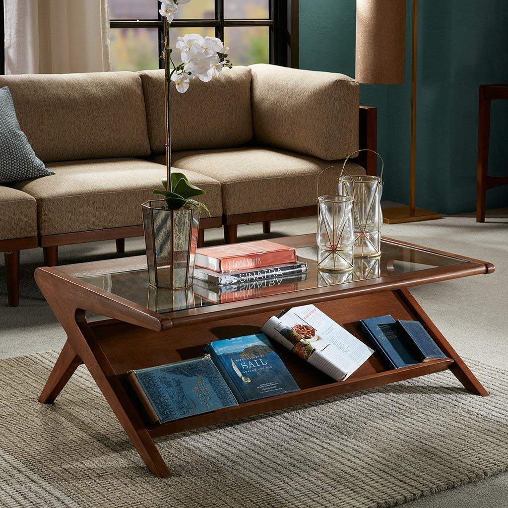 Glass Rectangle Center Table in Delhi at 45 000 Pc by Abdul Interiors Justdial