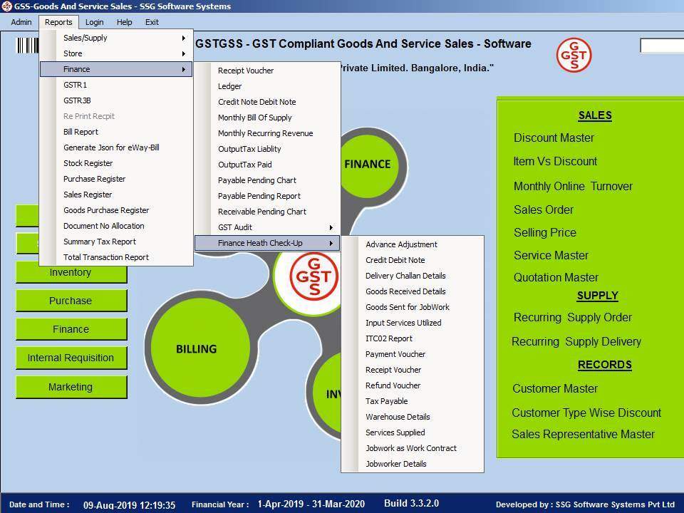 Gst billing software in Bangalore at ₹ 9,999 / Unit by Ssg Software ...