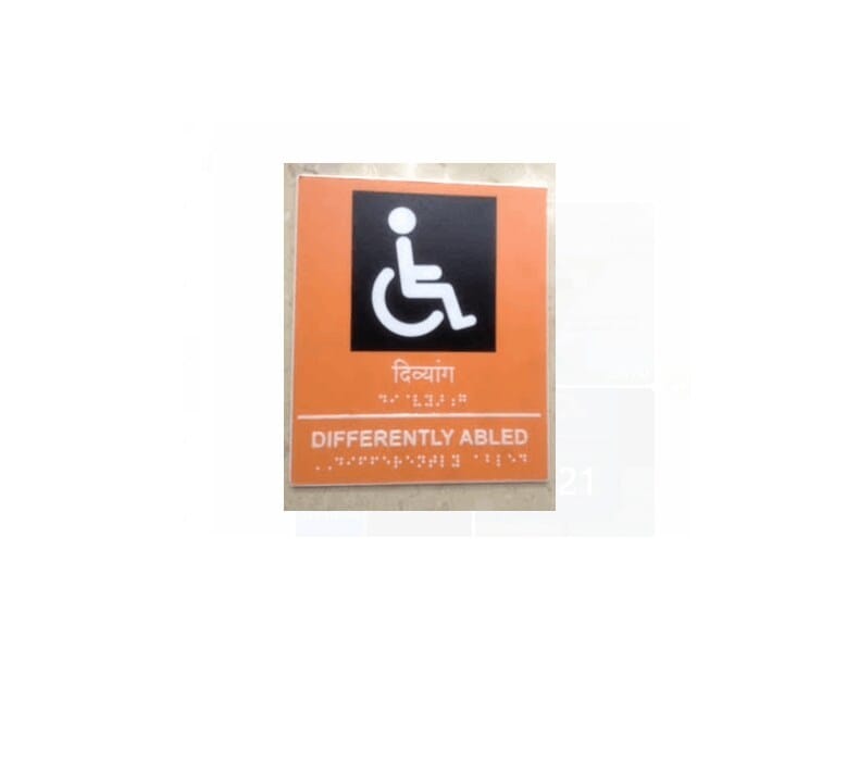 Handicaped Braille Signage For Blind in Mumbai at ₹ 40 - ₹ 800 / Pc by ...