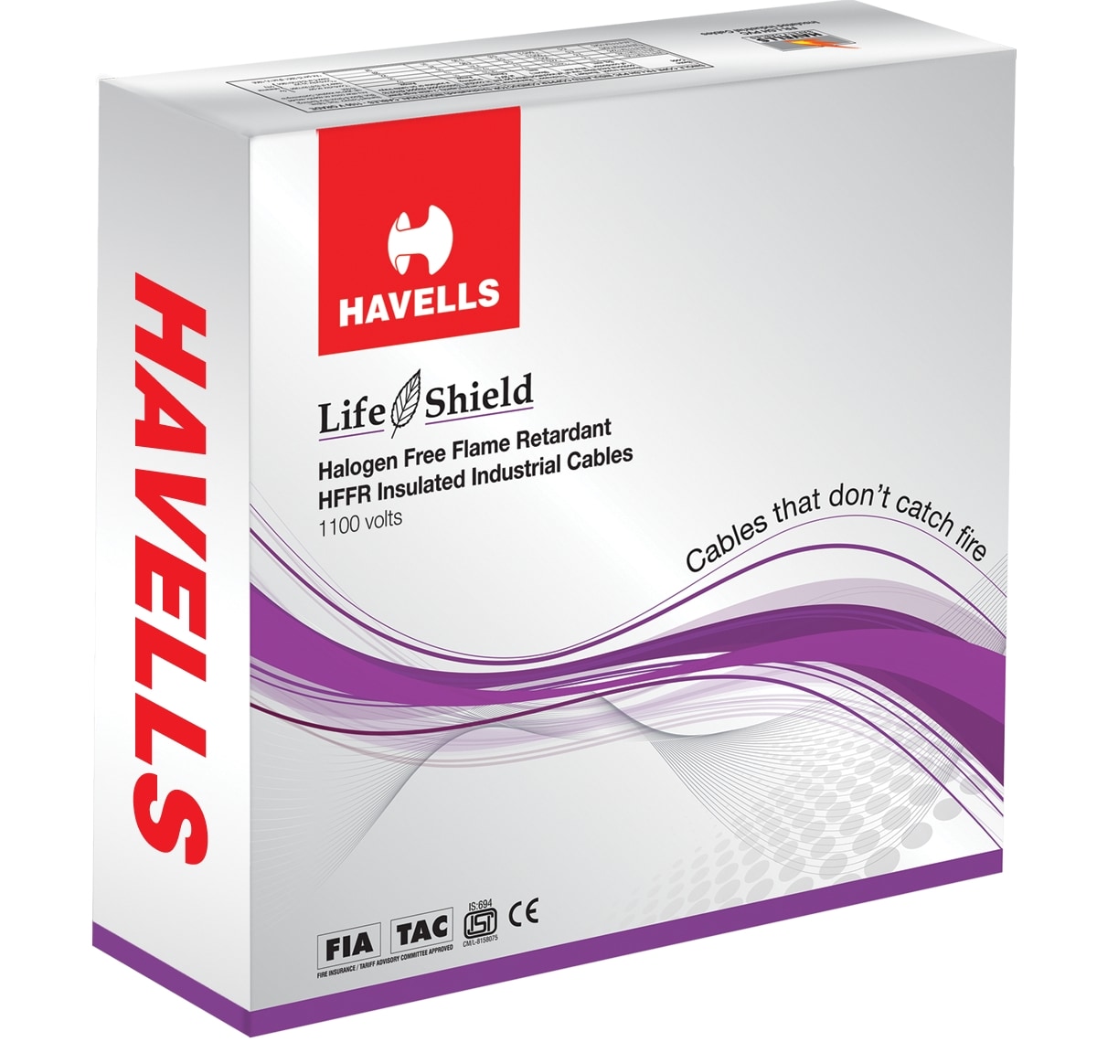 HAVELLS 90 Meter Halogen Free Flame Retardant Cable Blue [WHFFZNBA11X0 ...