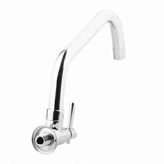 Hindware Immacula Sink Cock With Extended Swivel Spout (Wall Mounted ...