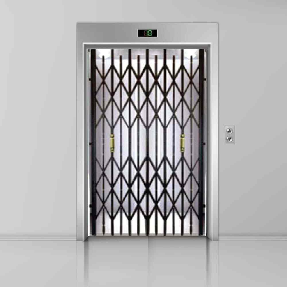 Iron Rectangular Elevator Collapsible Door 10X4 Feet ( Black ) in Delhi ...