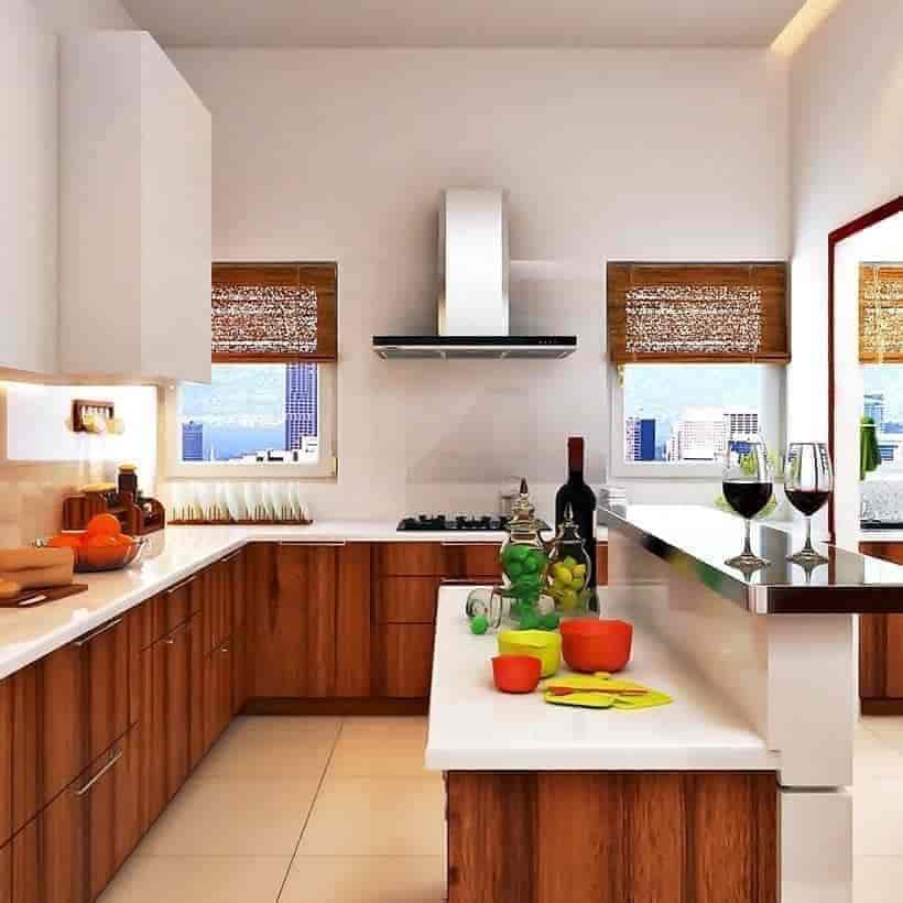 L-Shaped Island Modular Kitchen For Home in Hooghly at ₹ 900 - ₹ 1,200 ...