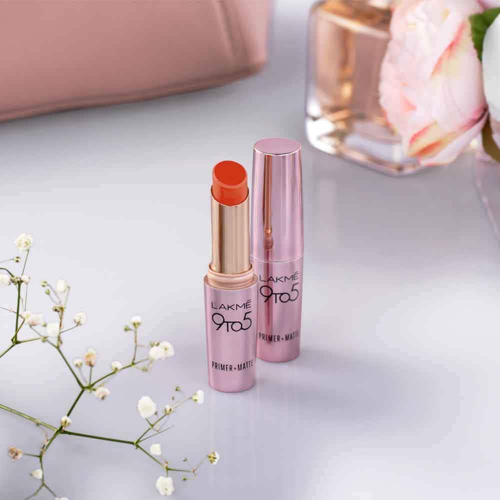 LAKME 9 to 5 Primer Matte Lip Color Brick Blush Red in Delhi at 485 500 by Kalpana Tracers Justdial