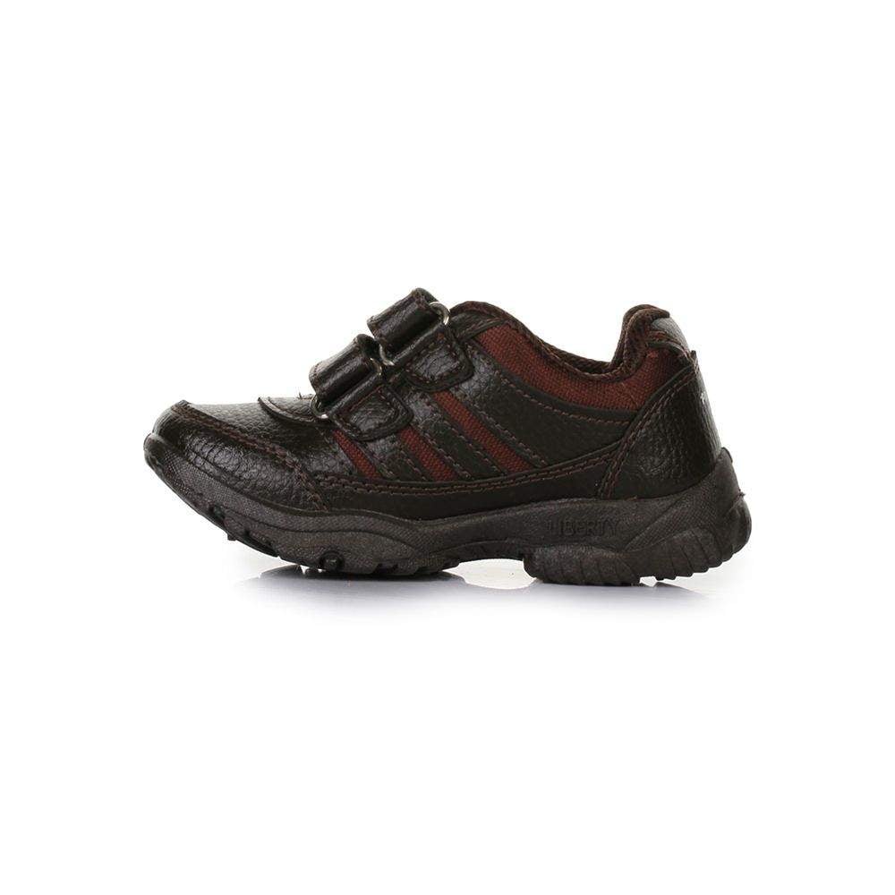Liberty Force 10 Kids Non Lacing School Uniform Shoes (Brown, 8151 ...