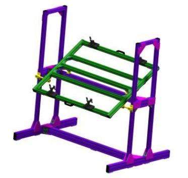 Belt Conveyor Line Assembly Fixture, 500 kg Capacity, 3mtr Length, Mild ...