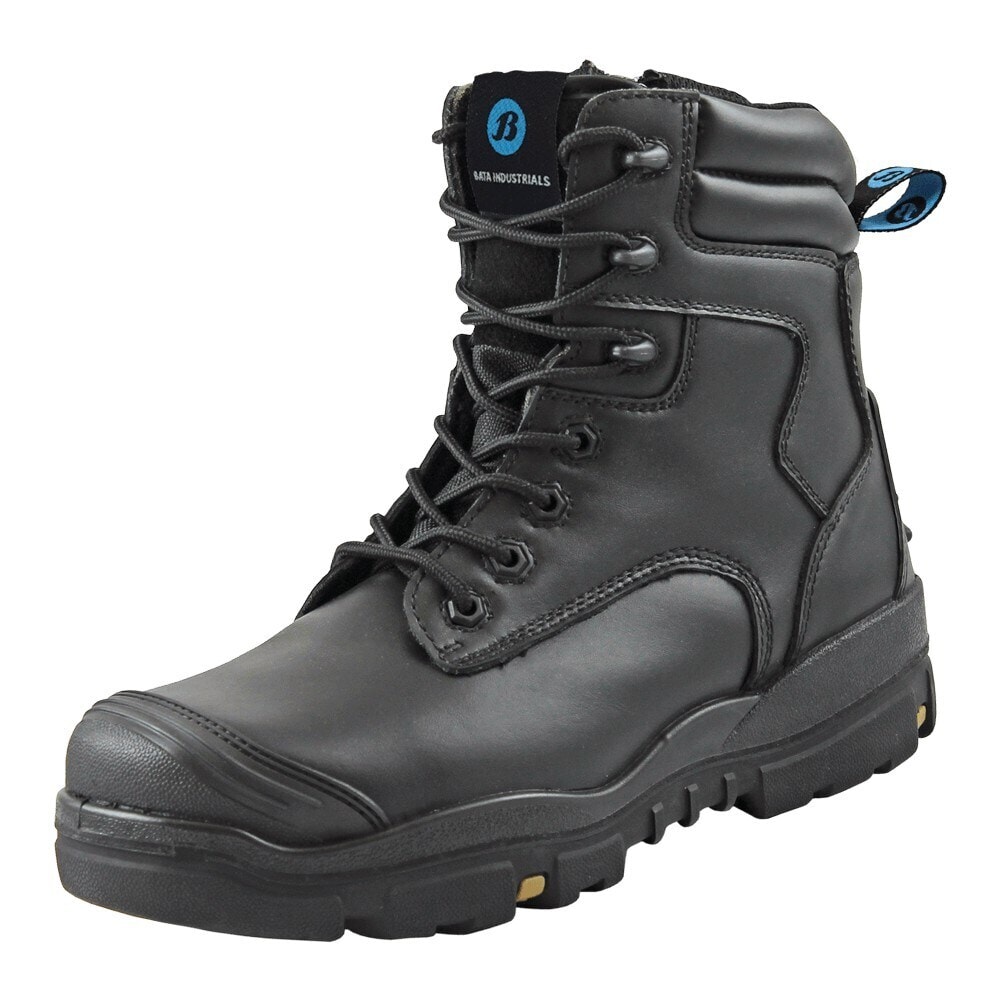 Bata Longreach Black Zip Men Safety Shoe (Size 38, Black) in Trichy at ...