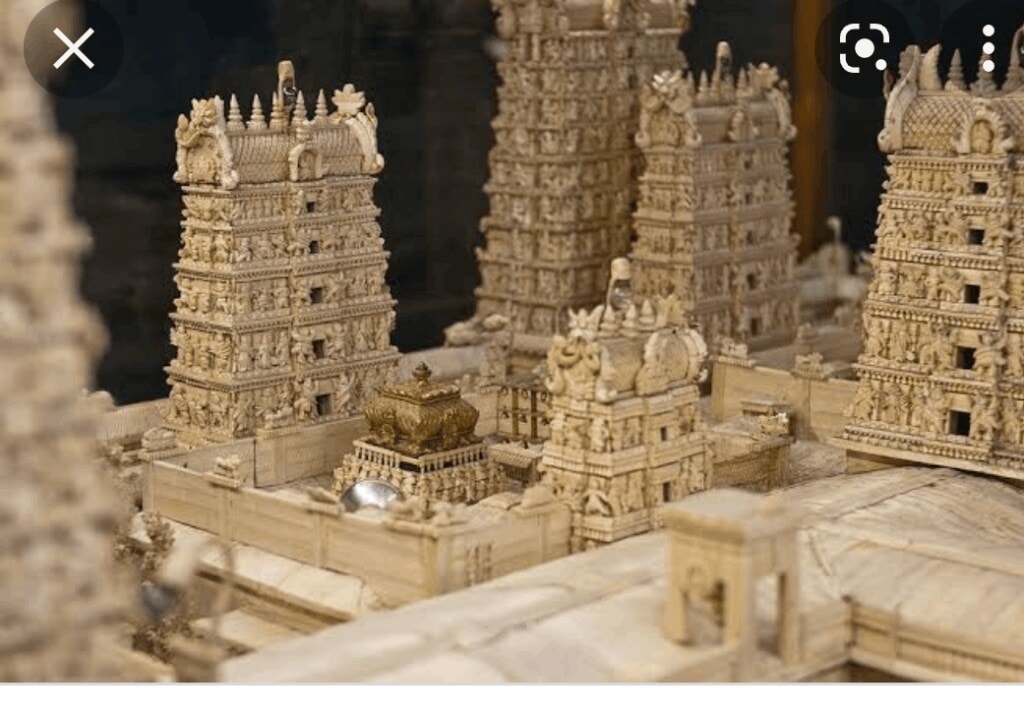 Madurai Meenakshi Amman Temple Model Miniature (Detailed Craftsmanship ...