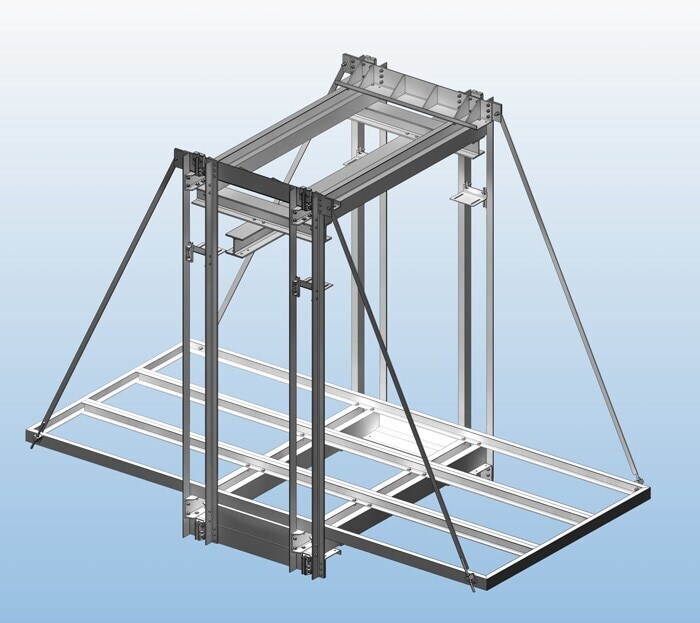 Metal Finish Iron Elevator Car Frame in Bangalore at ₹ 12,000 - ₹ 1.28 ...