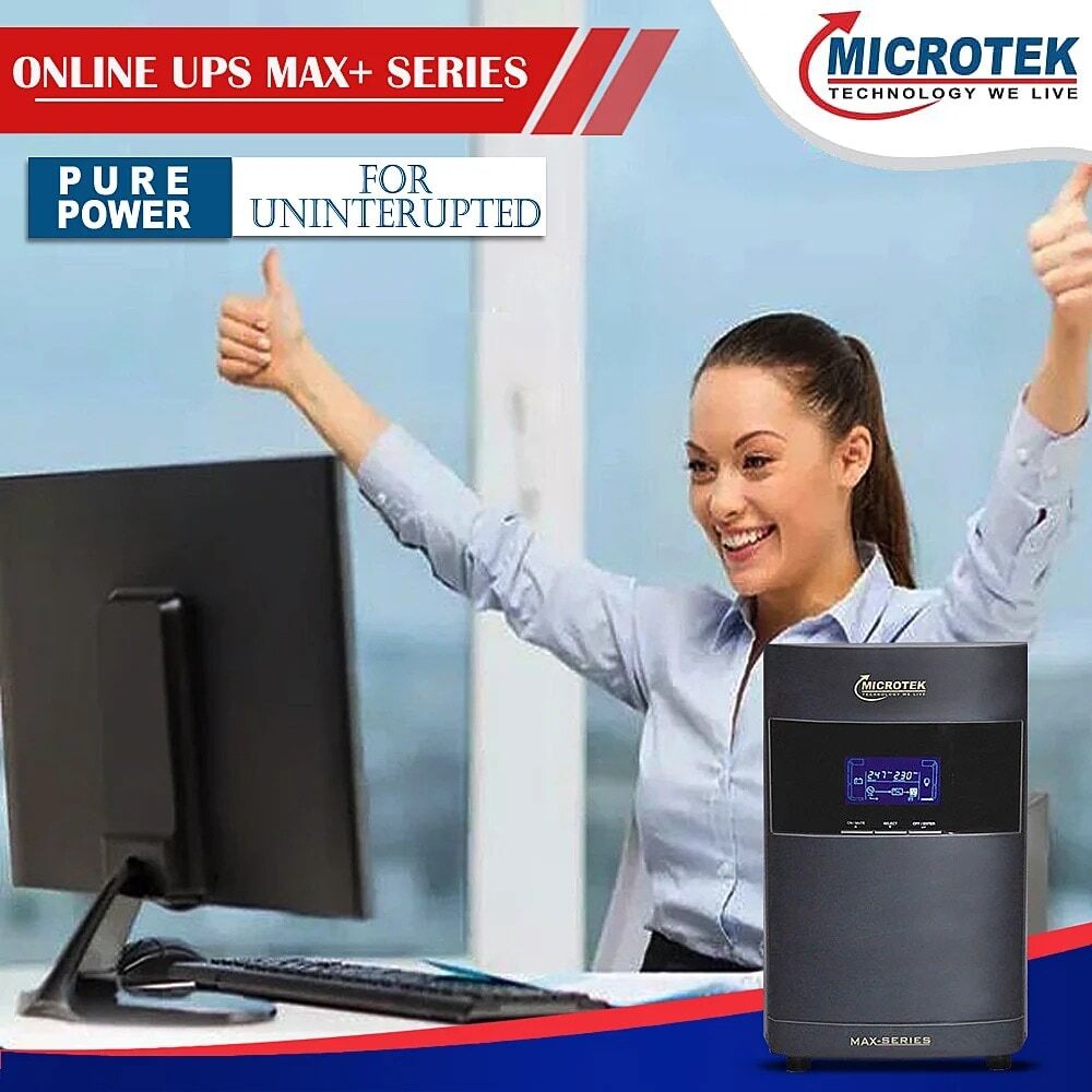 MICROTEK 3KVA 1PH:1PH 72V MAX+ Online UPS (240 Volts) in Chennai at ...