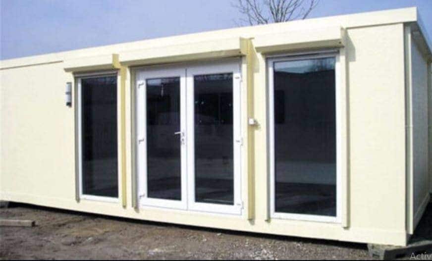 Mild Steel Glass Prefabricated Portable Cabin (Cream) in Cuttack at ...