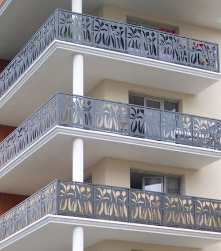 Mild Steel Laser Cut Balcony Railing in Chennai at ₹ 350 / Sq.ft by ...