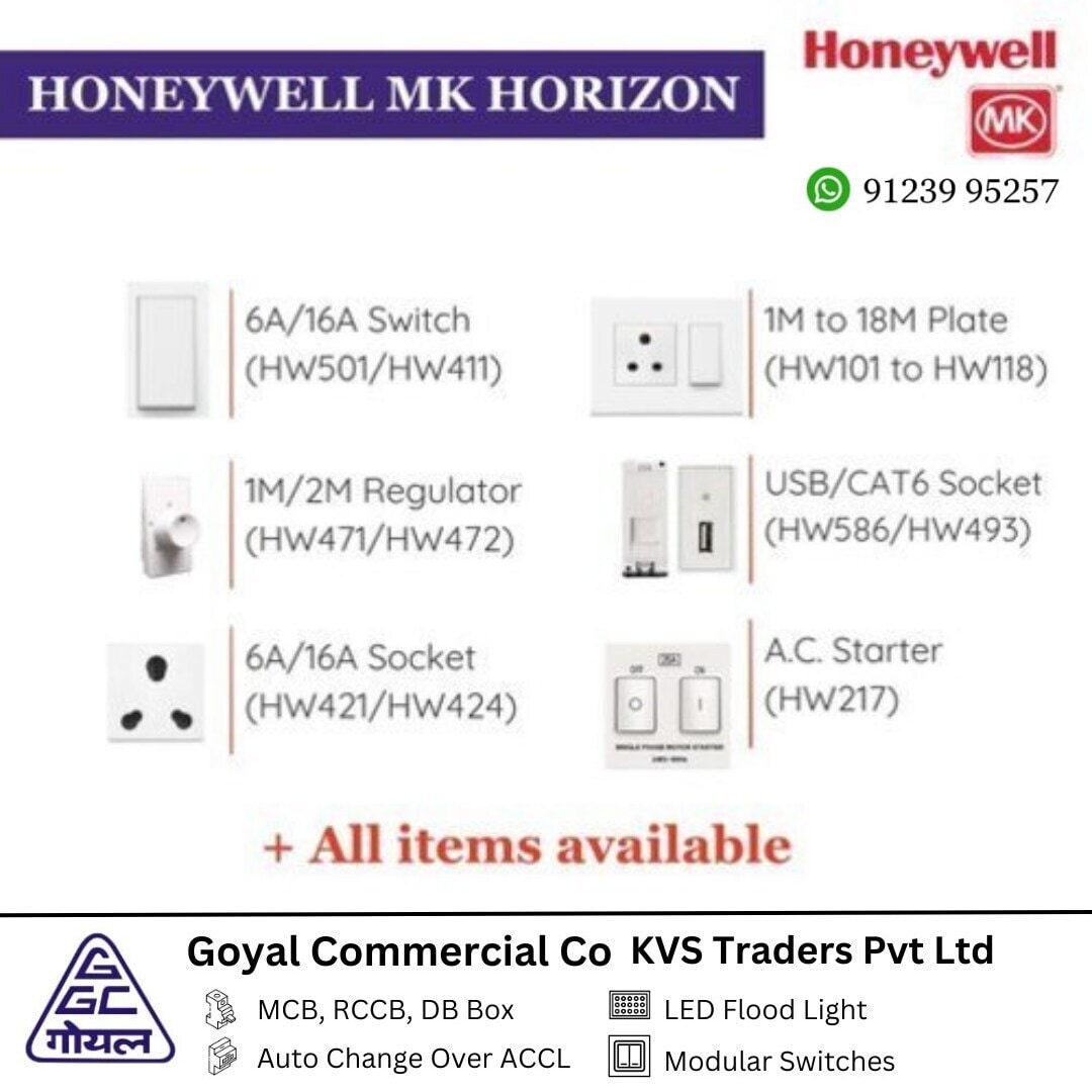 MK Honeywell Horizon White Modular Electrical Switch Socket Plate ...