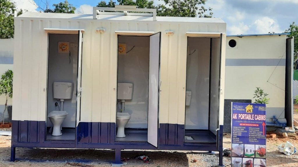 Portable Steel Modular Toilet Blocks (2400x1200x2400 mm) in Rangareddy ...