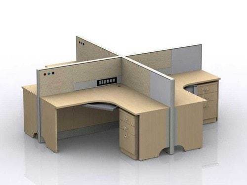 Modern Plywood Modular Cubicle Cabin Workstation in Bangalore at ...
