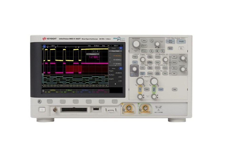 Keysight Mixed Signal Oscilloscope 200 MHz, 2 Analog Plus 16 Digital ...