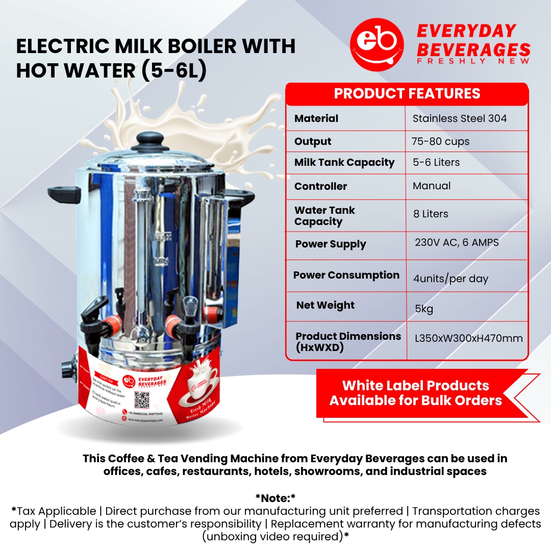 Electric Milk Boiler with Hot water 6L in Bangalore at ₹ 10,500 / Set ...