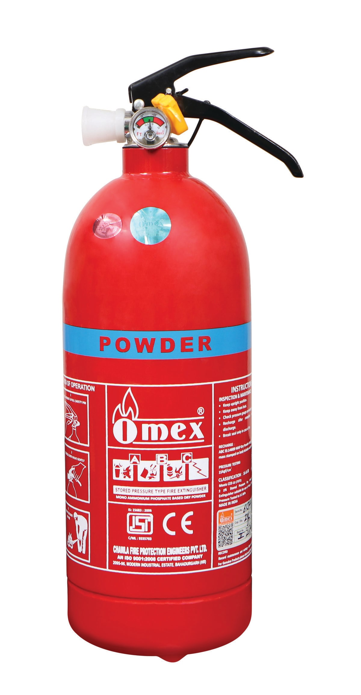 Omex Multypurpose Dry Powder ABC Type (Stored Pressure) ABC 2 KG in ...