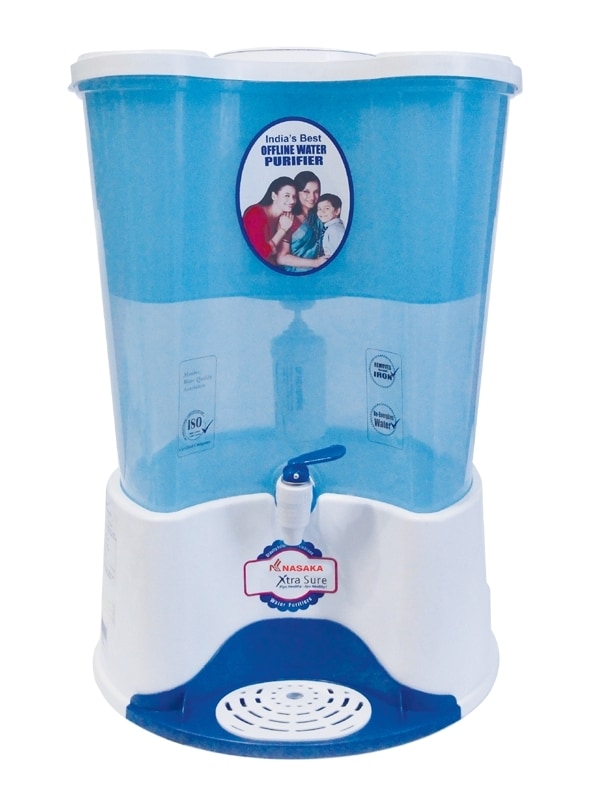 Nasaka Xtra Sure 10 Litres Gravity Water Purifier (White, Blue) in ...