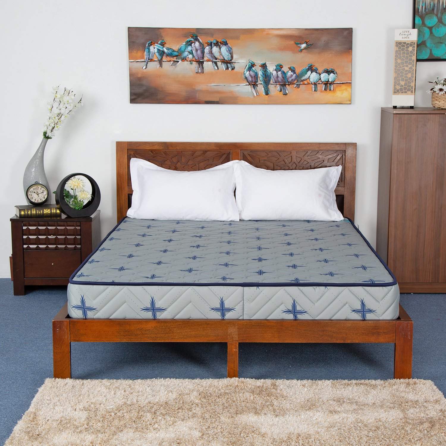 NILKAMAL Ortho Comfort Bonnell Spring Mattress 213.3 x 182.9 x 15.2 cm