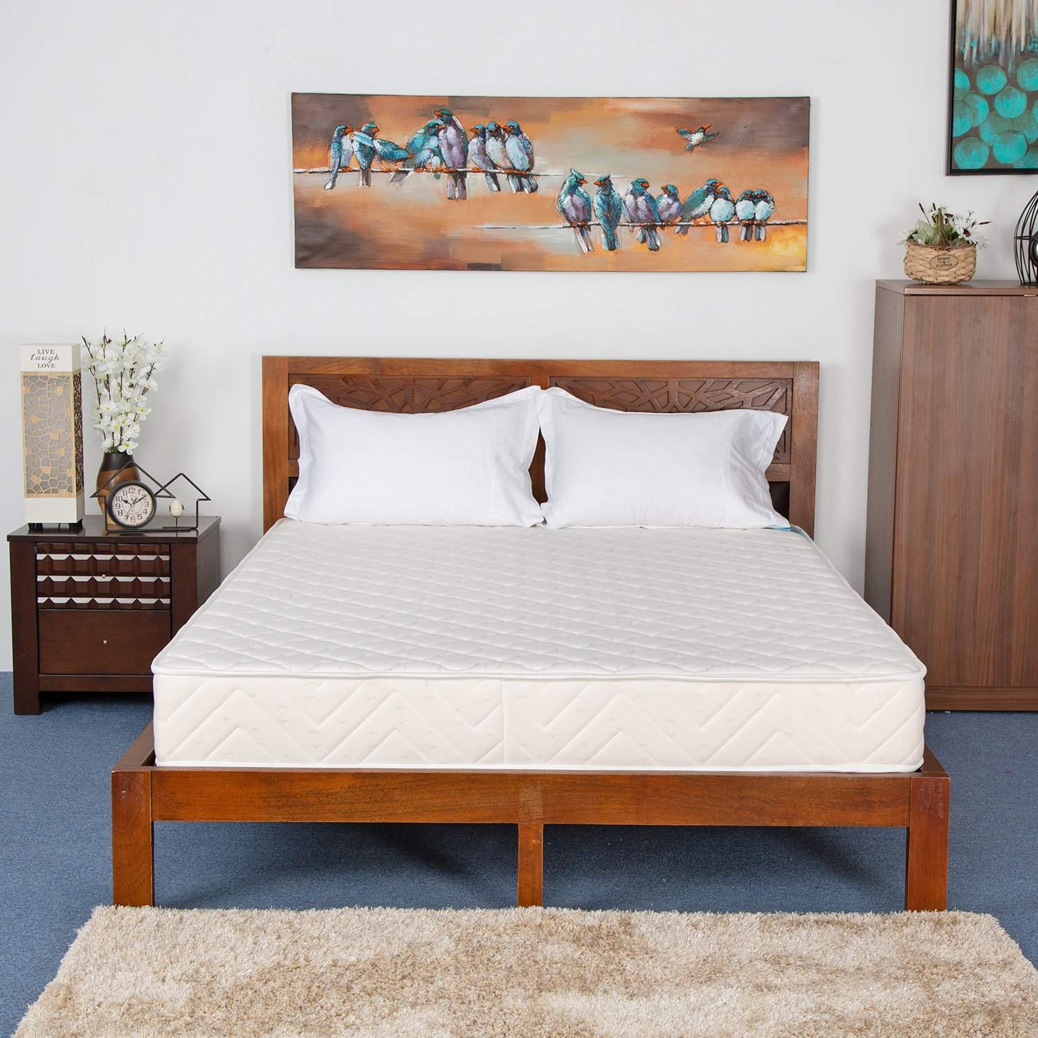 NILKAMAL Soft Bond Foam Mattress 190.5 x 182.9 x 12.7 cm