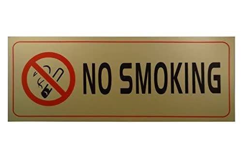 NO SMOKING Sign Board with Clear & Readable Font - Elegant and Stylish ...