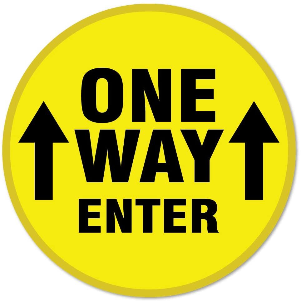 One Way Enter Floor Direction Sign Board in Delhi at ₹ 450 / Square ...