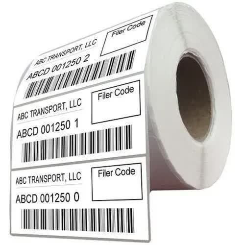Paper White 50X25mm Self Adhesive Printed Barcode Sticker in Noida at ...