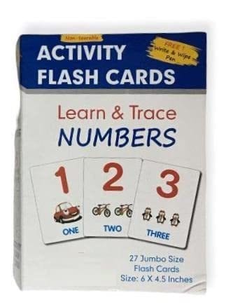 Plutofit Numbers Flash Cards for Kids, Non Tearable Re-usable ...
