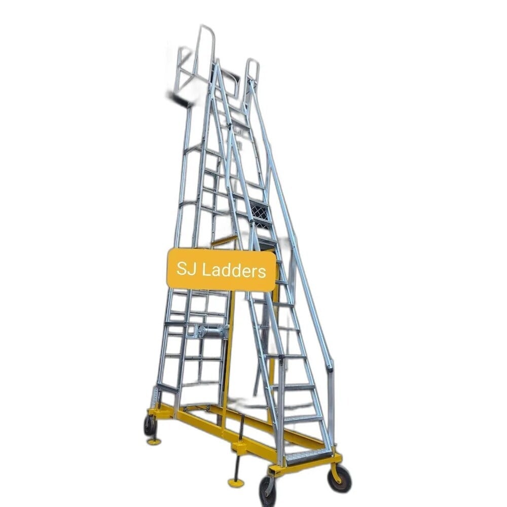 Portable Extension Platform Warehouse Ladder in Mumbai at ₹ 80,000 ...