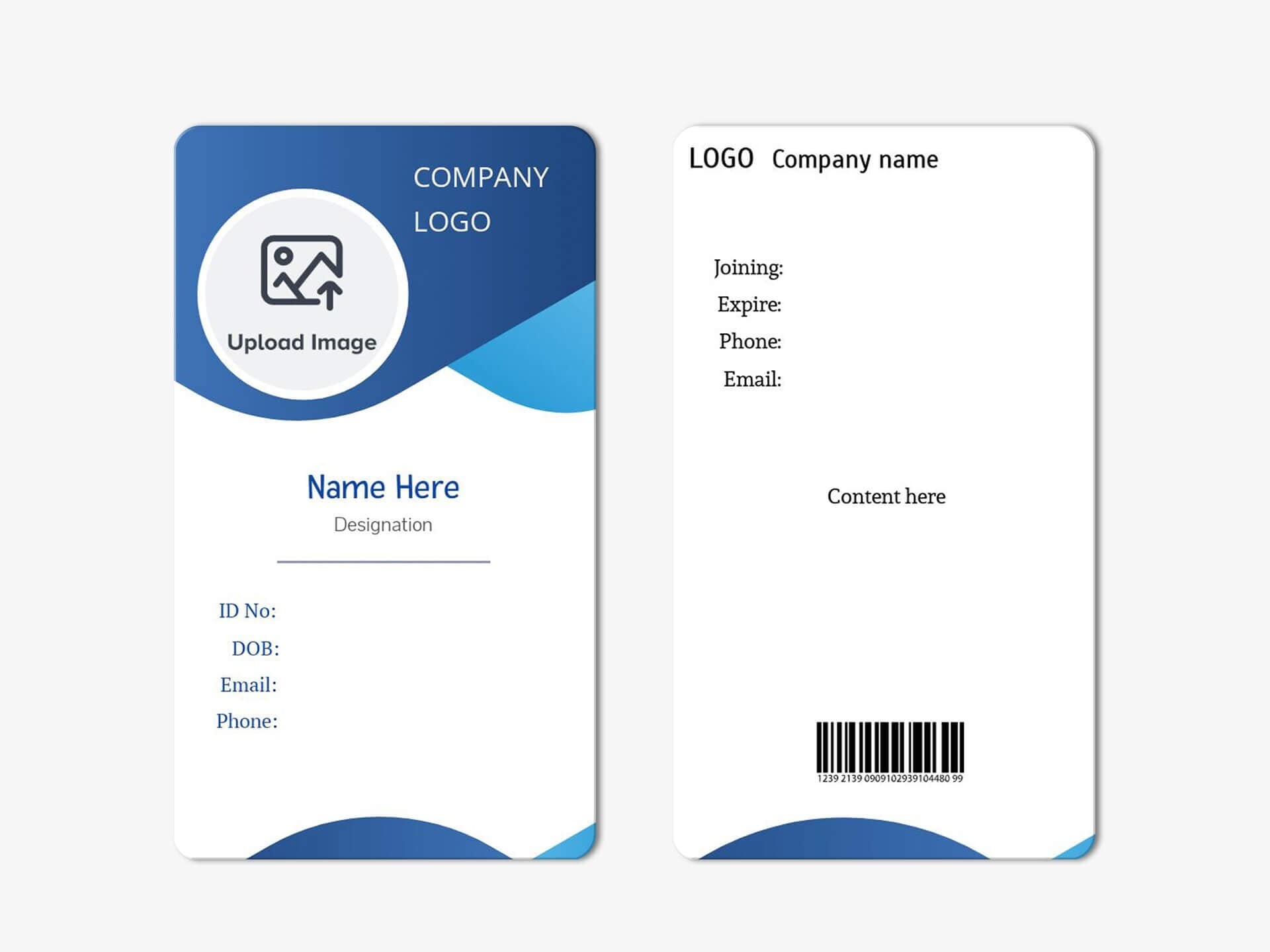 PVC Student Identification ID Card, Rectangle Shape, ISO 9001:2015 ...
