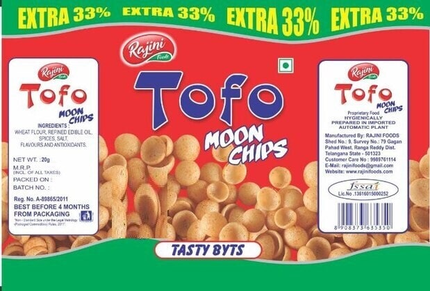 Rajini tofo Moon Chips Flavor Spicy in Hyderabad at ₹ 5 / Pkt by Mr ...
