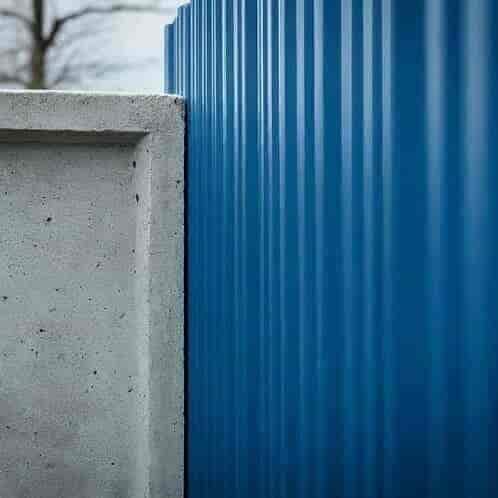 Modular Ribbed RCC Precast Boundary Wall Blue 7 Feet in Bangalore at ...
