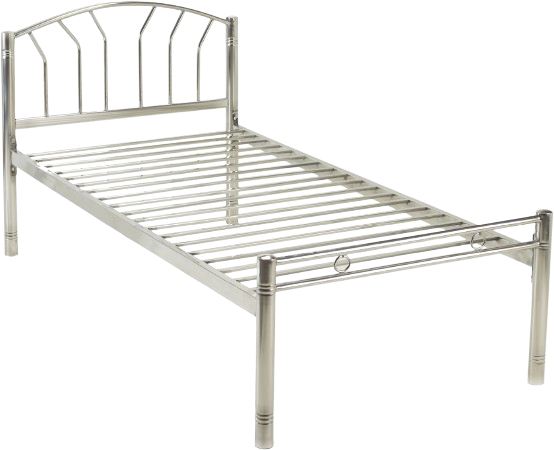 Stainless steel king size bed store
