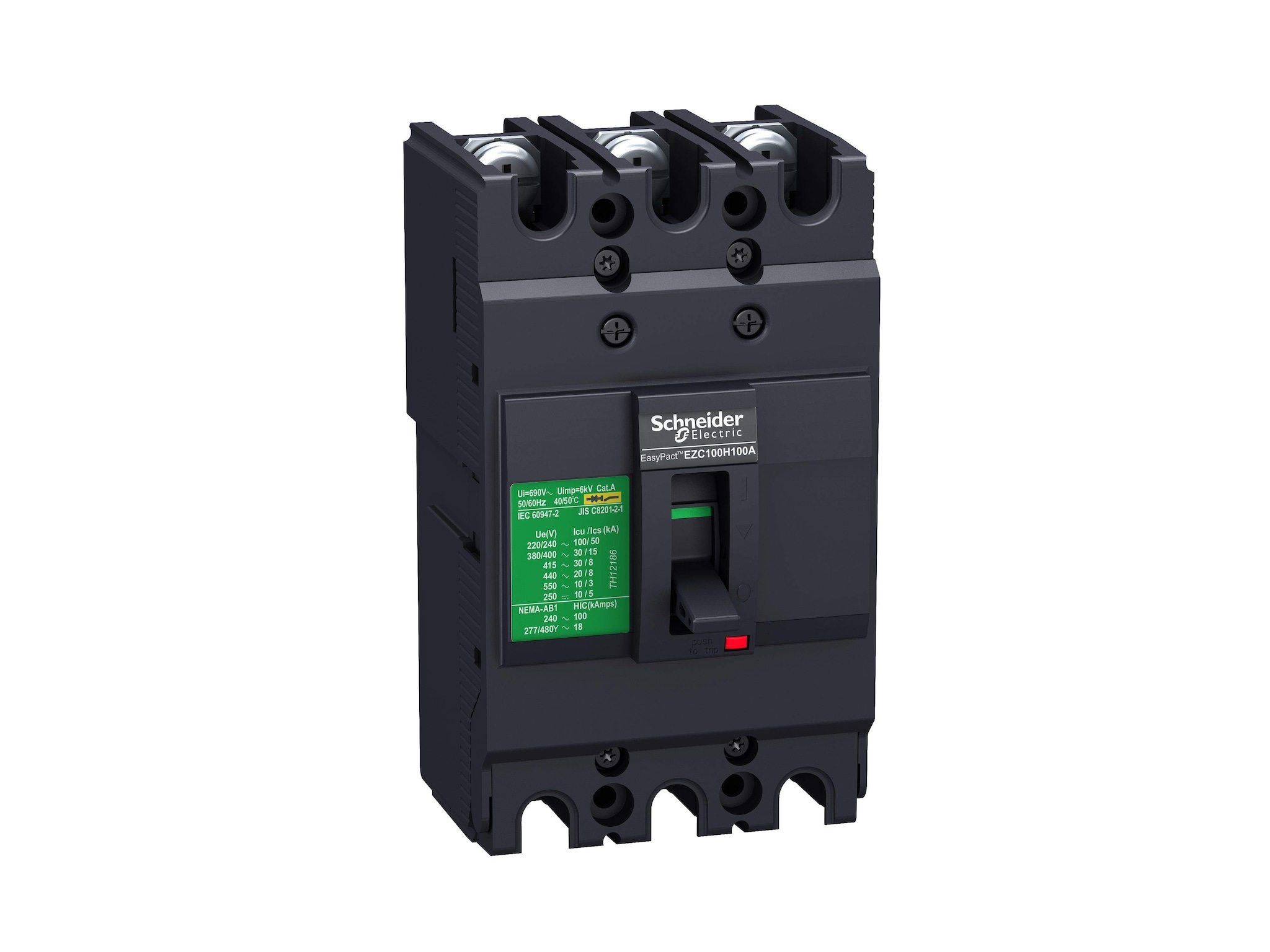 Schneider Electric Mccb - Easypact Ezc, Ezc100N1032, 32A, 18Ka, 1Pole ...