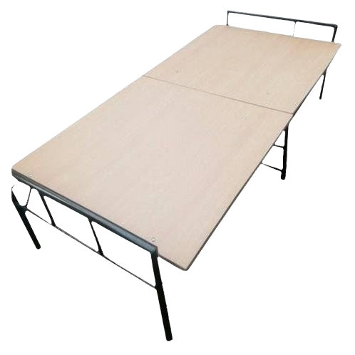 Second Hand Plywood And Mild Steel Folding Bed 6x3 Feet
