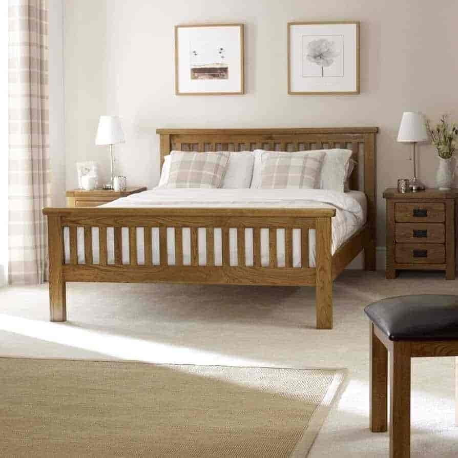 Second Hand Wooden King Bed without Storage ( Brown ) in Chennai at ...