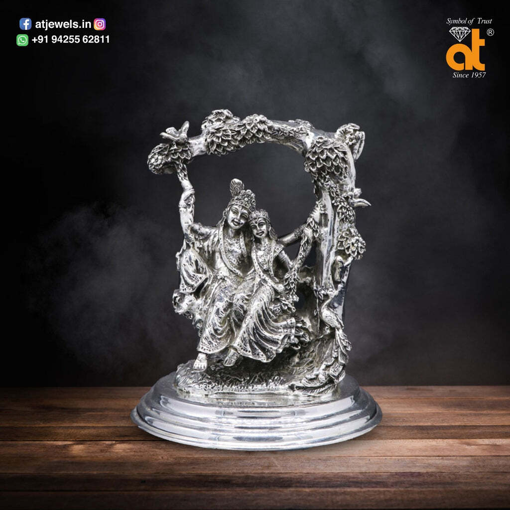 Silver Lord Radha Krishna Statue in Delhi at best price by Zeenat ...