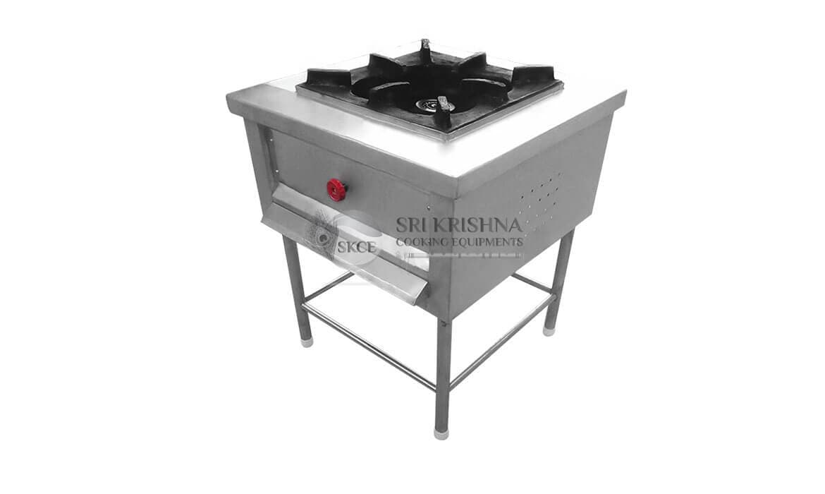 Single Burner Cooking Range - Compact LPG Gas Stainless Steel Stovetop ...
