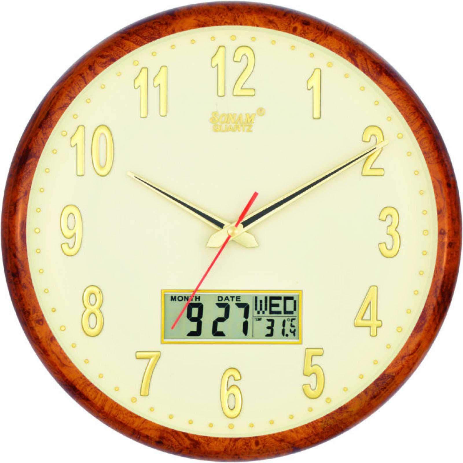 Sonam Lcd Clock Saddle Brown - Get Best Price from Manufacturers ...