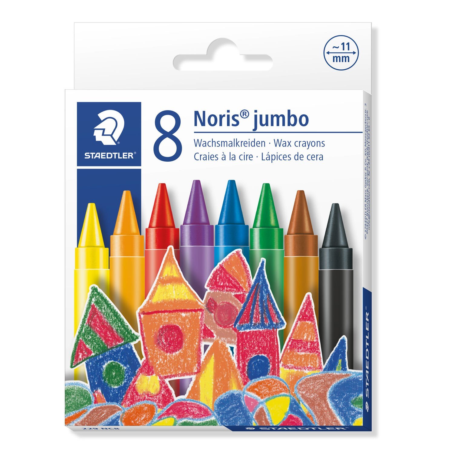 STAEDTLER Noris Jumbo 229 8 Wax Crayons in Delhi at best price by Alpha ...